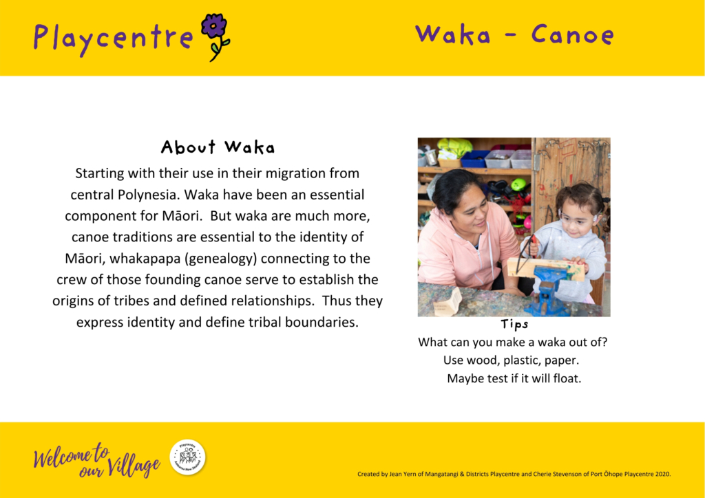 Waka canoe | Playcentre.org.nz
