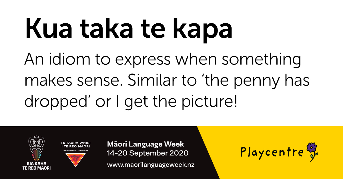 Kīwaha – Māori Sayings | Playcentre