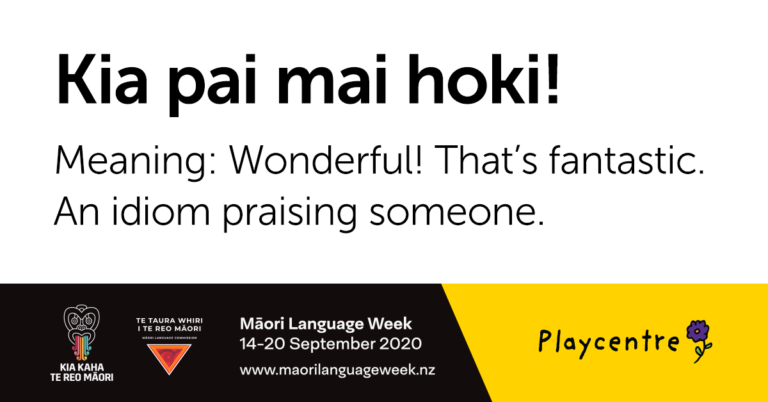 Kīwaha – Māori Sayings | Playcentre